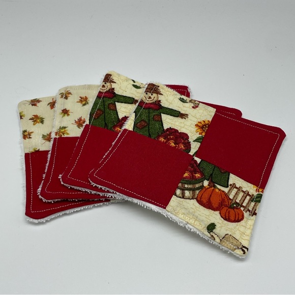 Hand Crafted | Makeup | Set Of 4 Fall Themed Handmade Reusable Makeup ...